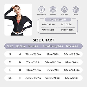 Women's Workout Jacket Full Zip Running Jacket, Lightweight Athletic Jacket with Thumb Holes