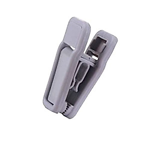 DETHUA 20 Plastic Hanger Clips, Multi-Purpose Hanger Clips, Premium Heavy Duty ABS Clothes Hanger for Slim-Line Baby Clothes & Velvet Clothing Hangers (Gray)