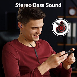 HP PS4 Gaming Earbuds in Ear Headphones with Mic, Stereo Bass Earphones with Detachable Dual Microphone and Volume Control for Mobile Devices, Xbox One, PS4, PC