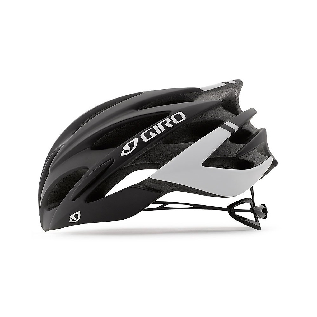 Giro Savant Adult Road Cycling Helmet - Large (59-63 cm), Matte Black/White