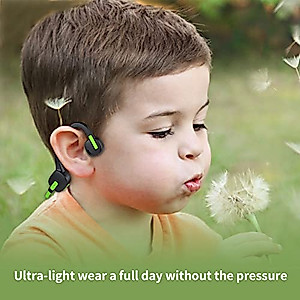 FOLEY Kids Headphones Wireless Earbuds for Youth Small Ears Open Ear Headphones Bluetooth 5.3 8H Playtime Build-in 8GB Memory Card with MP3 Player Ultralight Durable Comfortable for Learning/Sports