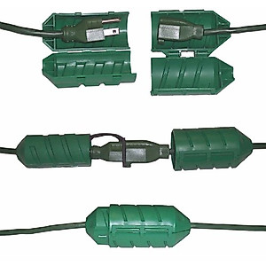 Lifetime Deluxe Dog House, Weather Protected with Adjustable Vents, Ideal Shelter for Medium to Large Dogs & Farm Innovators INC Model CC-2 Connect Water-Tight Cord Lock-Green, Pack of 1
