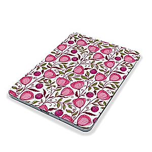 Kawaii Pink Flower Cute Berry case Compatible with iPad Mini Air Pro 7.9 8.3 9.7 10.2 10.9 11 12.9 inch Pattern Cover New 2022 2021 Trifold Stand 3 4 5 6 7 8 9 Generation 465 (11" Pro 1/2/3 gen)