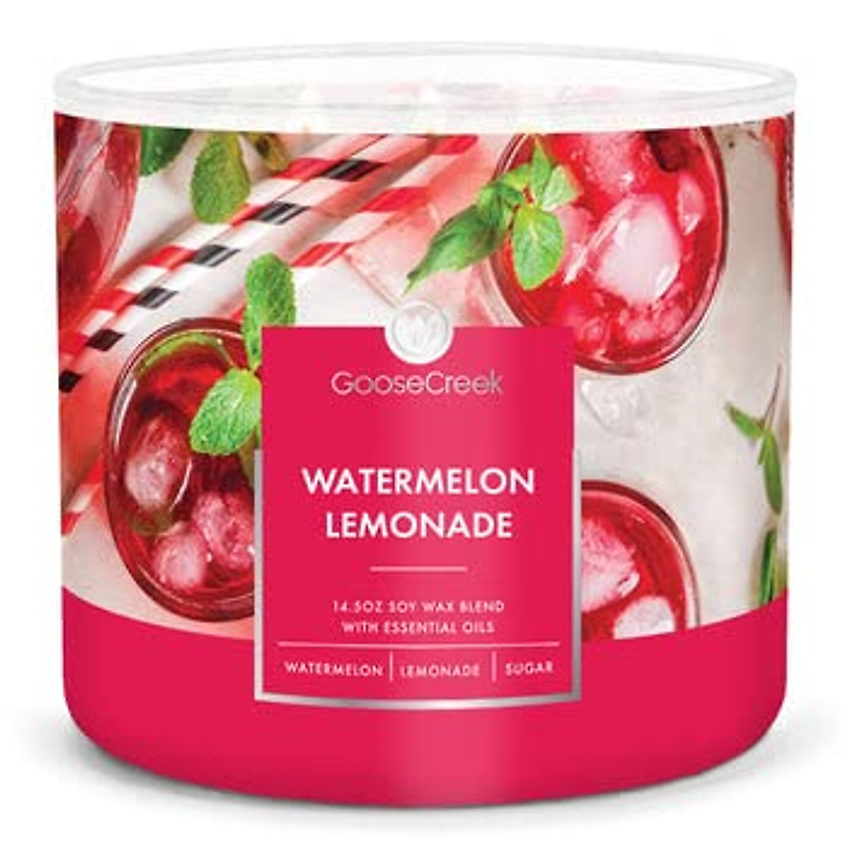 Watermelon Lemonade Large 3-Wick Candle | High Intensity Fragrance with Soy Wax Blend 14.5oz