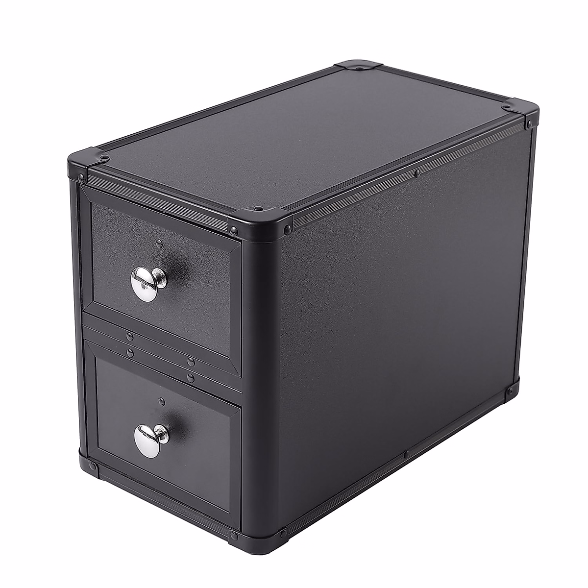 Azamou Toploader Storage Box [with 2 drawer] for 3" x 4" 35pt Rigid Card, Top Loader Card Storage Hard Case, Sports Card Storage Boxes for Trading Cards, Holder (Holds 330+ Toploaders)