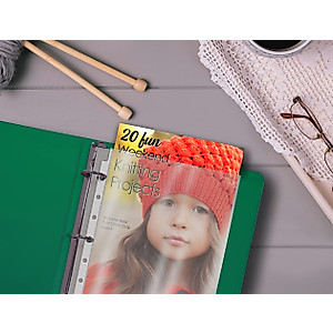 200 Count Mini Poly Sheet Protectors, Standard Weight, Diamond Clear, by Better Office Products, 5.5" x 8.5", 200 Pack