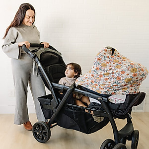 Baby Car Seat Covers- Multi-use Carseat Canopy for Babies, Stretchy Infant Carseat Cover Boy, Shower Gifts for Unisex Boys and Girls(Floral)