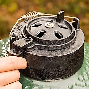 Big Green Egg Compatible Rain Cap & Adapter - Fits to Medium, Large, XL & 2XL Big Green Egg - Works With Older Pinwheel Chimney Tops and BGE's New Slide Top - CHIMNEY TOP NOT INCLUDED