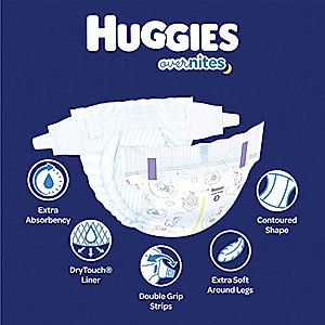 Nighttime Baby Diapers Size 4, 21 Ct, Huggies Overnites