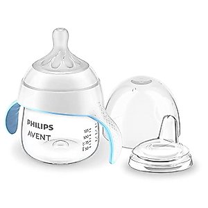 Philips Avent Natural Trainer Sippy Cup with Natural Response Nipple and Soft Spout, 5oz, 1pk, SCF263/01