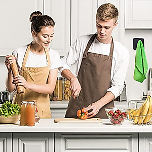 Prudiut 6 Pack Black Adhesive Hooks Heavy Duty Wall Hook Shower Hook Towel Hooks for Hanging Bathroom Bedroom Kitchen Door