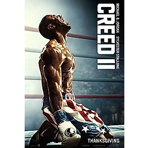 Creed II Movie Poster Limited Print Photo Michael B. Jordan Dolph Lundgren, Tessa Thompson, Sylvester Stallone Size 24x36#2