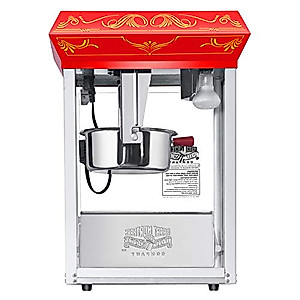 Great Northern Popcorn Countertop Style Popcorn Machine, Counter-top Popper, Red