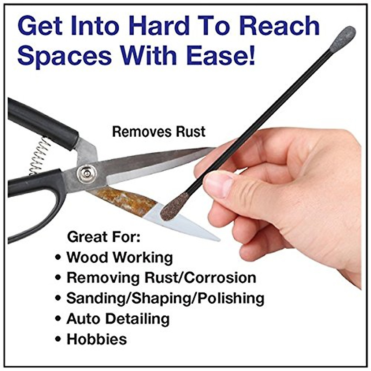 Sandits 15 Pack Fine Detailing Sanding Sticks 120/180 and 400/800 Grit