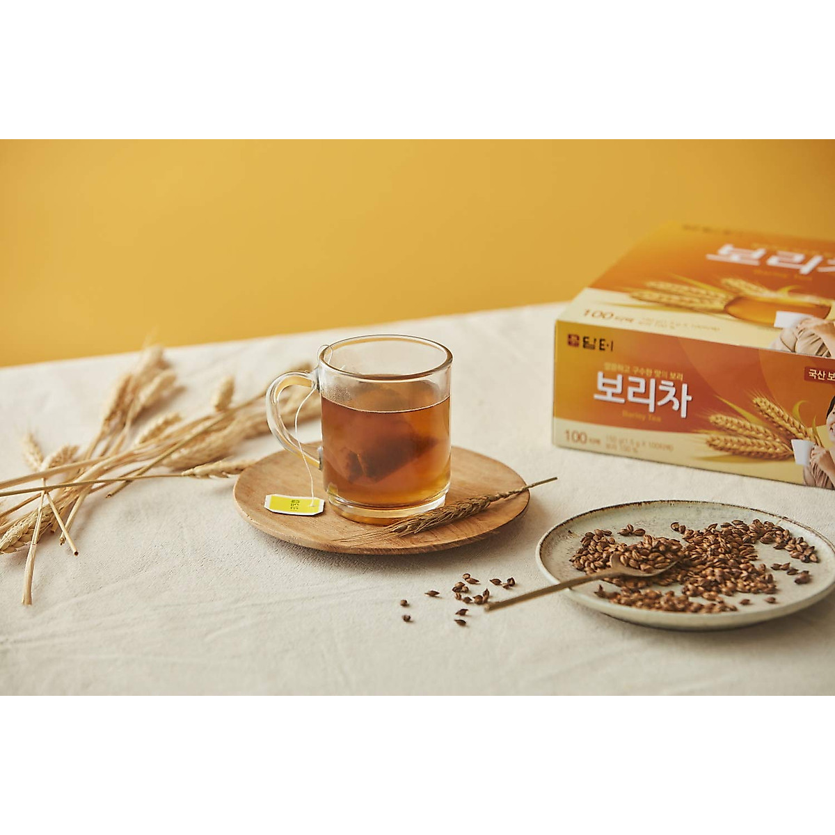 DAMTUH Korean Traditional Tea Barley Tea - 100% Pure Barely Tea, caffeine-free (50 Tea Bag x 1.5 g)