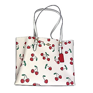 COACH Mollie Tote in Cherry/Chalk Multi