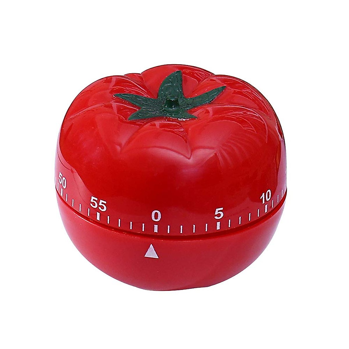 HaHawaii Countdown Timer, Cute Kitchen 1-55 Minutes Cooking Tool Tomato Shape Mechanical Countdown Timer - Red