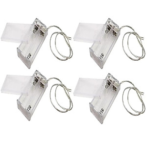 AIMPGSTL 2 AA Battery Holder with Switch, 4PCS 4.5V Battery Holder with Switch, 2X 1.5V AA Battery Holder and Switch