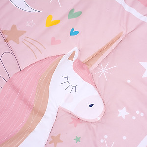 UOMNY Play Mat for Baby Toddler Crawling Mat Washable Playmat 33x42 inch Toddler Playpen Mat Baby Floor Mat for Kids Toddlers Pink Unicorn