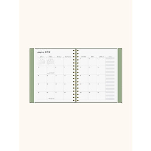 Orange Circle Studio 2024 Real-Time Planner Notebook, 12 Month Spiral Calendar Book with Monthly and Weekly Date Views, Appointment, Budget & Goal Tracker, Journal for School/Work, Golden Hour