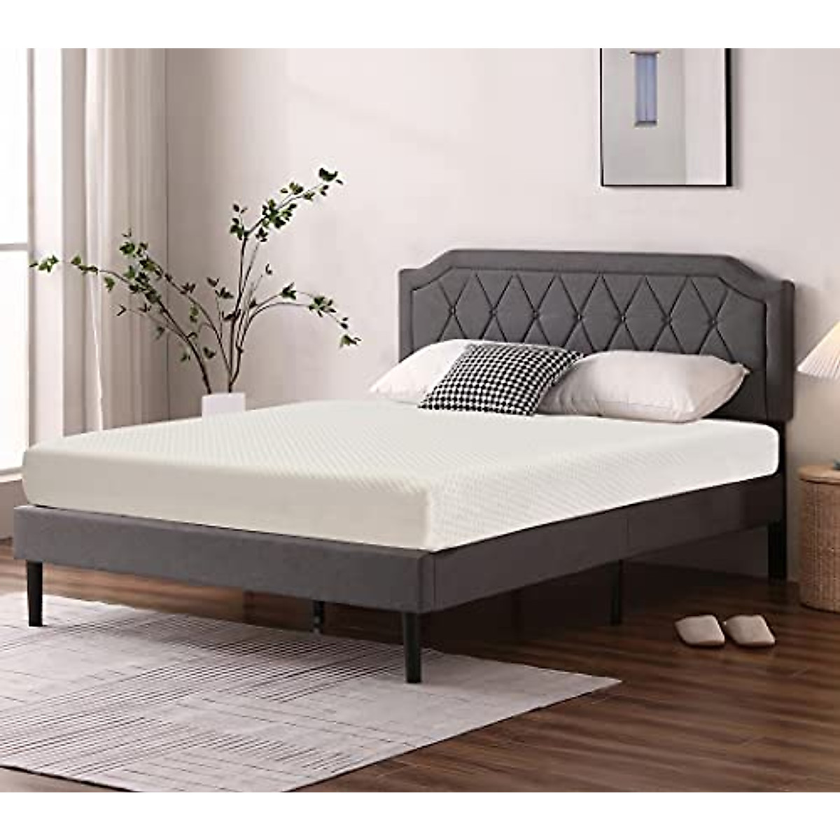 Irvine Home Collection Full Size 6-Inch, Cooling Gel Memory Foam Mattress, Medium Firm, Cool Sleep and Pressure Relief, CertiPUR-US Certified, Great for Kids, Bunk Beds, Trundles, Campers, Daybeds
