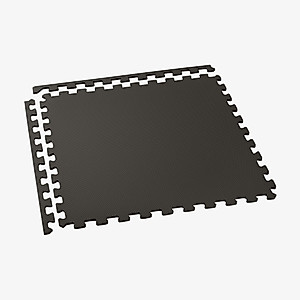 We Sell Mats 1/2 Inch Thickness Multipurpose EVA Foam Floor Tiles, Interlocking Floor Mat for Indoor Gym and Home Use, 24 in x 24 in, Black, 16 Square Feet (4 Tiles)
