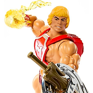 Masters of the Universe Origins Toy, He-Man Deluxe Thunder Punch Action Figure with Accessories, MOTU Collectible