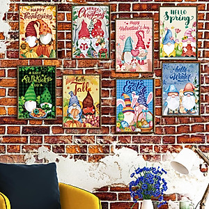 12 Pieces DIY Diamond Art Kits 5D Gnome Diamond Painting Kits for Adults Valentines Day St Patricks Day Paintings for Kid Parents Children Beginners, 12 x 16 Inch