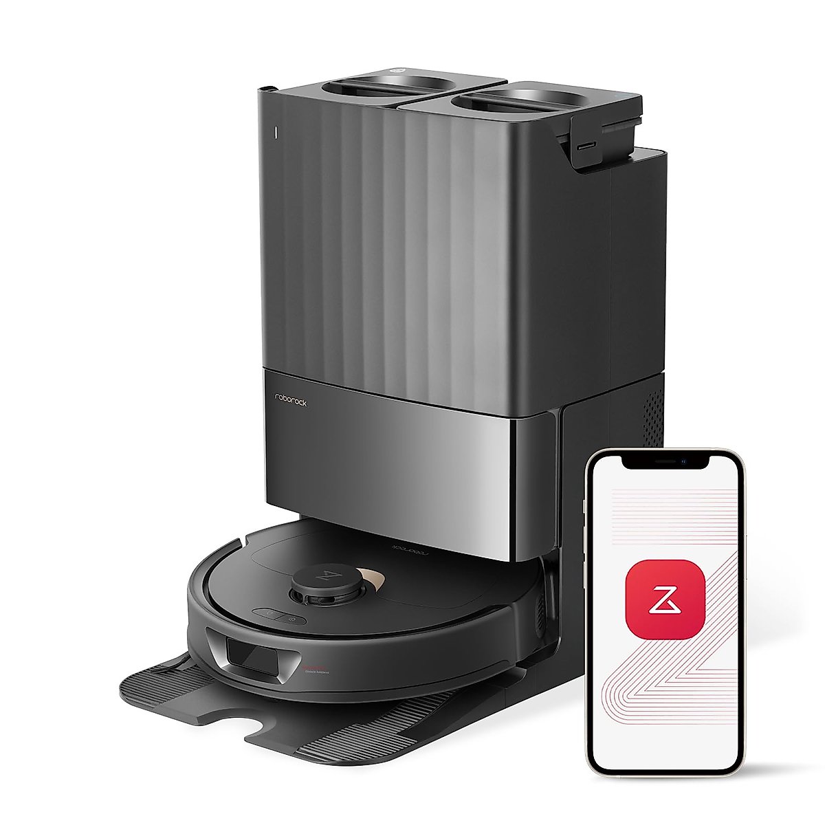 roborock S6 MaxV Robot Vacuum and Mop with Dual Cameras, Recognize and Avoids Obstacles, 2500Pa Strong Suction, Smart Mapping, Advanced Night Vision, Good for Pet Hair