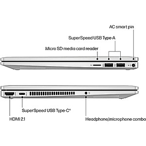 HP 2023 Pavilion x360 14" FHD Touchscreen 2-in-1 Laptop, 12th Gen Intel 10-Core i5-1235U (Beat i7-1195G7), 8GB DDR4 RAM, 512GB PCIe SSD, WiFi 6, Backlit KB, FR, Windows 11, BROAGE Cable