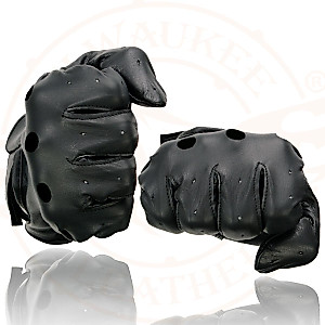 Milwaukee Leather SH247 Men's Black Leather Unlined Classic Style Driving Gloves - Medium