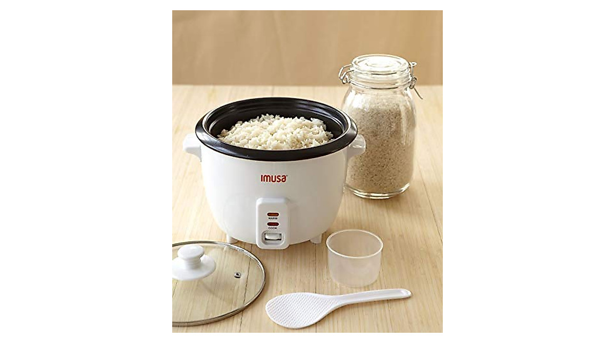 IMUSA Electric Rice Cooker 5-Cup Uncooked | Non-Stick & Easy to Use