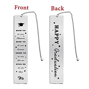 Jzxwan Graduation Gifts Bookmark for Her Him 2023, College High School Graduation Present for Girl Boy Graduate, Cute Nurse Student Graduation Gift from Teacher