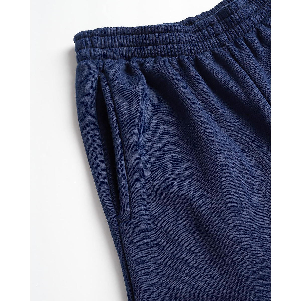 Quad Seven Boys' Fleece Jogger Set - 2 Piece Basic Solid Full Zip Hoodie and Sweatpants for Boys (Size: 8-18), Size 8-10, Navy