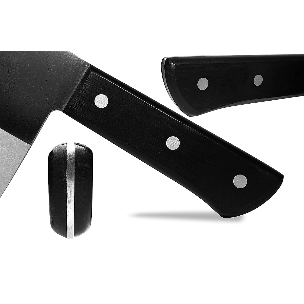 Seki Japan MASAMUNE, Japanese Meat Vegetable Cleaver, Stainless Steel Professional Butcher Knife, POM Handle, 7.1 inch (180mm)