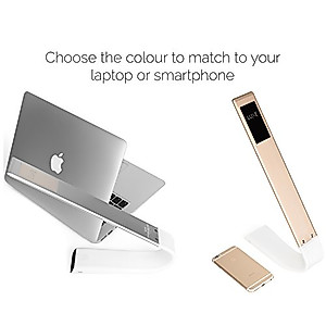 Luxe Cordless Eye Friendly LED Desk Lamp, USB Rechargeable, Up to 40 Hours of Continuous Light, Touch Control, 6 Brightness Levels, 3 Light Modes, 360 Adjustable Modern Design, Portable (Space Gray)