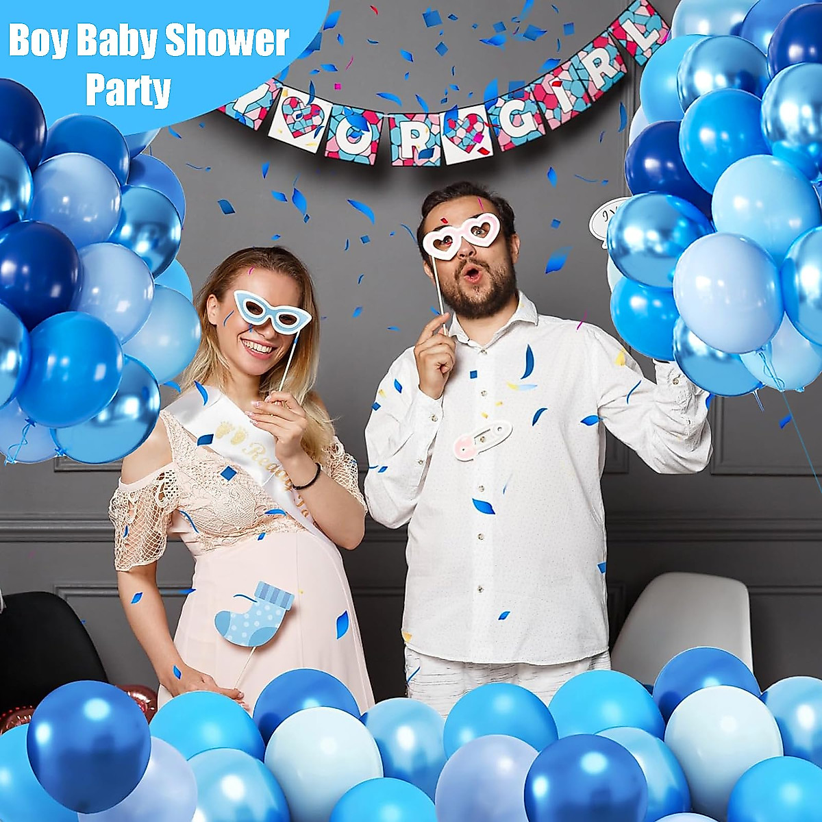 Futureferry Balloon Garland Arch Kit-116 Pcs White and Gold Balloons-Wedding Birthday Bachelorette Engagements Anniversary Party Backdrop DIY Decorations