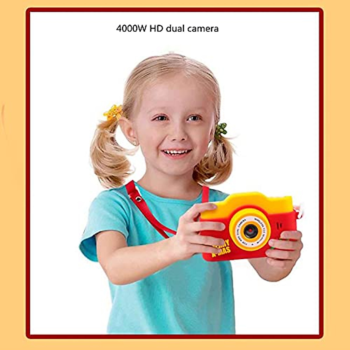 N / B Kids Camera, Rechargeable Digital Camera，1080p Hd Video Recorder，with Strap, 2.0-Inch Large Screen, for Children's Birthday