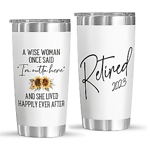 JOLOCHILL Retirement Gifts For Women 2023, Happy Retirement, Coworker Gifts For Women, Going Away Gift For Coworker Woman, Office Gifts For Women, Retirement Gifts For Women, Retirement Tumbler 20Oz