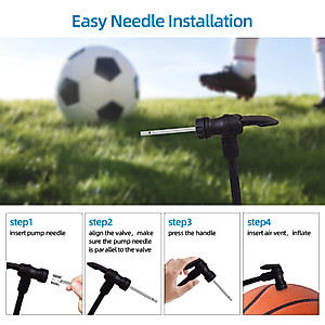 16PCS Air Pump Needle, Dual-Port Inflation Needles, Air Inflation Needle for Football Basketball Soccer Ball Volleyball Rugby Balls and Other Sports Balls Replacement Needles with Portable Storage Box