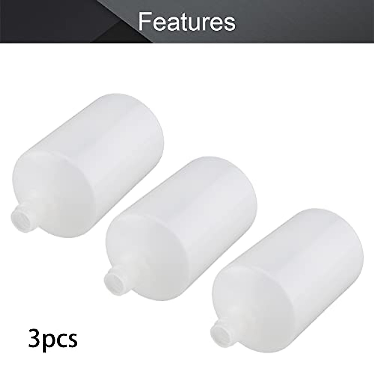 Othmro 3.3oz PE Lab Eye Plastic Dropper Bottles 3pcs, 100ml Squeezable Eye Liquid Dropper Thin Mouth Via of Liquid Sample Seal Storage Bottle with Childproof White Cap