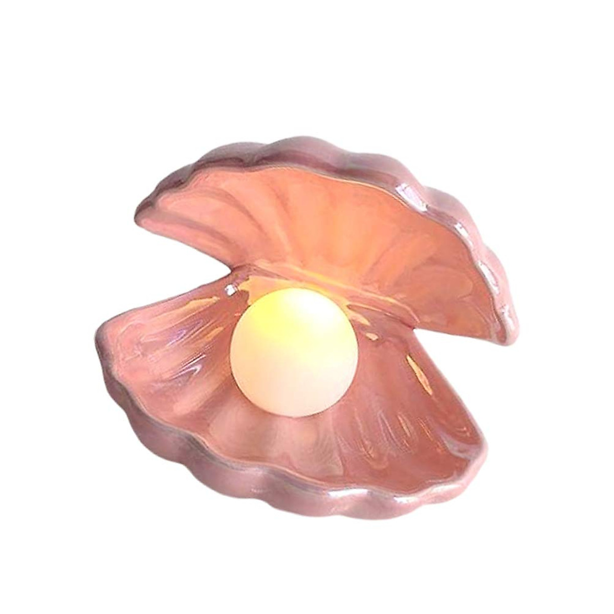 Shell Pearl Light LED in Shell Light Clamshell Pearl Lamp Tabletop Decorations for Home