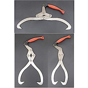 FITOOL 12 Inches (300MM) Log Carrier, Log Tongs, Log Lifting Hook, Timber's Tongs for Lifing Logs, Total Length 17.6 Inches
