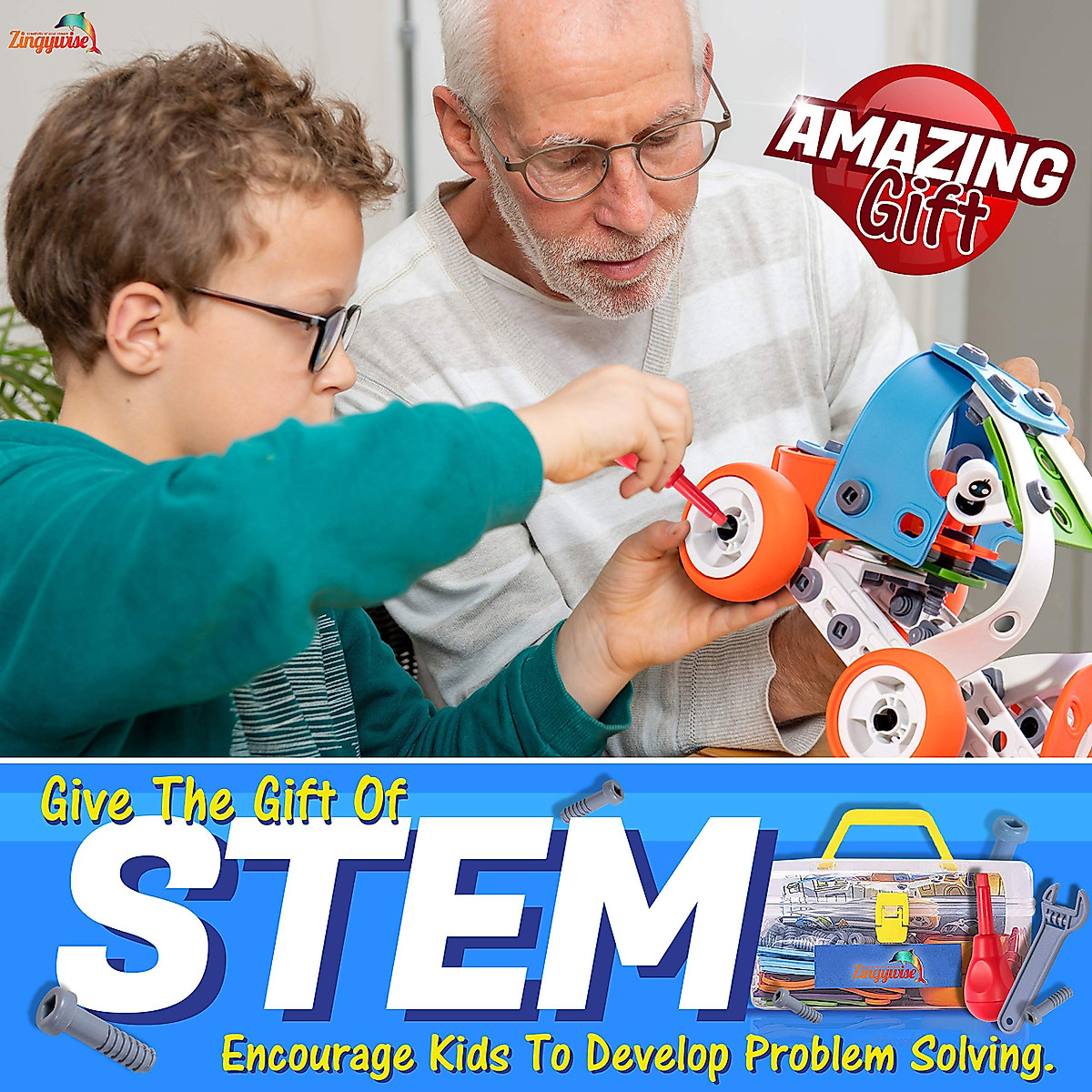 STEM Building Toy for 7-12 Years Old Boys 7-in-1 Models Kids Love to Build and Play 171Pcs Construction Set with Engineering Activity Kit Educational Toys for kids 5-7 Best Birhday Gift Toy for Kid