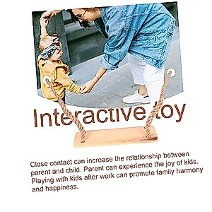 Toyvian Adult Swings for Outside Outdoor Swings Swing Indoor Rope Swing Hanging Swing Cottonwood Swing The Swing Aldult Brown Wooden Rope Child Swings for Adults Swing for Kids