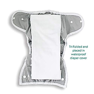 Thirsties Duo Hemp/Organic Cotton Cloth Diaper Prefold, Size One, 2 Pack