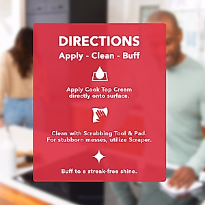 Weiman Cooktop and Stove Top Cleaner Kit - Glass Cook Top Cleaner and Polish 10 oz. Scrubbing Pad, Cleaning Tool, Razor, Scraper