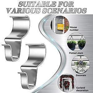 10 Pack Vinyl Siding Hooks Hanger,Vinyl Siding Hooks,2024 New Upgraded Vinyl Siding Stainless Steel Hooks,Heavy Duty Siding Clips Siding Hangers,No Hole Need Siding Hooks for Hanging Outdoor Decor