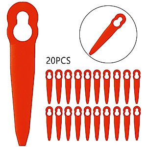 DAGIJIRD 20pcs Plastic Blades Replacement Parts for STIHL FSA 45 Cordless Strimmer Grass Trimmer Head Blades Grass Cutter Blades