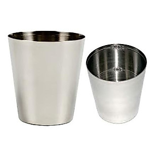 1 Oz. and 2 oz. Fill-Lined 18/0 Stainless Steel Shot Glass